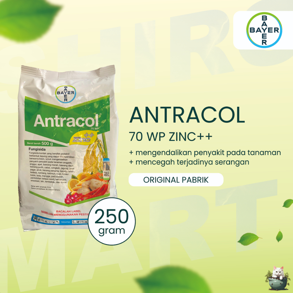 Jual Fungisida Antracol 70WP + Zinc 250 gram ORIGINAL 100% ASLI ...