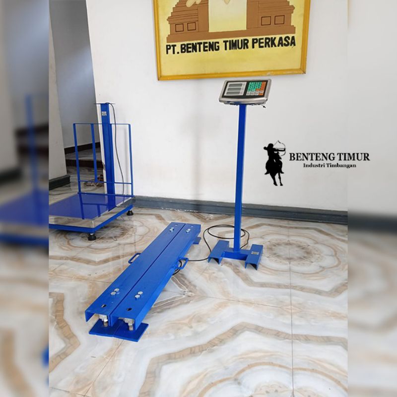 Jual timbangan hewan sapi kap 1ton model loadbar bisa hitung harga ada ...