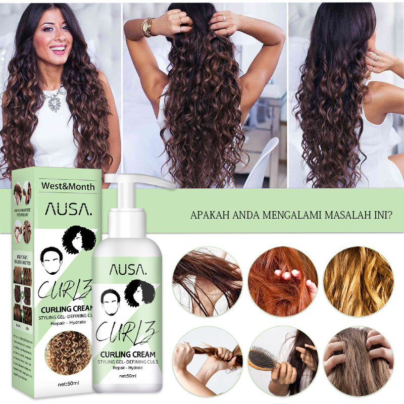 Jual PRI Gel Rambut Keriting Cream Perawatan Rambut Keriting Curl Cream ...