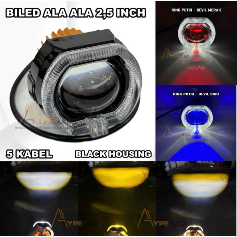 Jual Termurah Projie Biled Mini black series 2,5 inchi Mini 30 WATT Cut ...