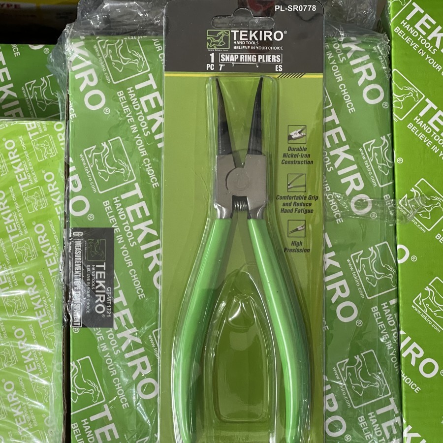 Jual Tang Snap Ring 7 inch ES Lurus Buka / Tang slipen 7 inch TEKIRO ES ...