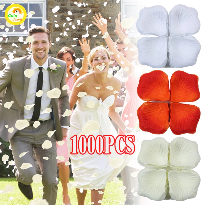 Jual Rose Petal Kelopak Bunga Sintetis 1 Pack -+ 1000pcs Rose Petal ...