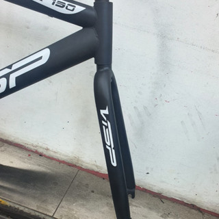 Jual FRAMESET FIXIE VISP HITAM BLACK FRAME SET STEEL IMPOR DECAL FIXED ...