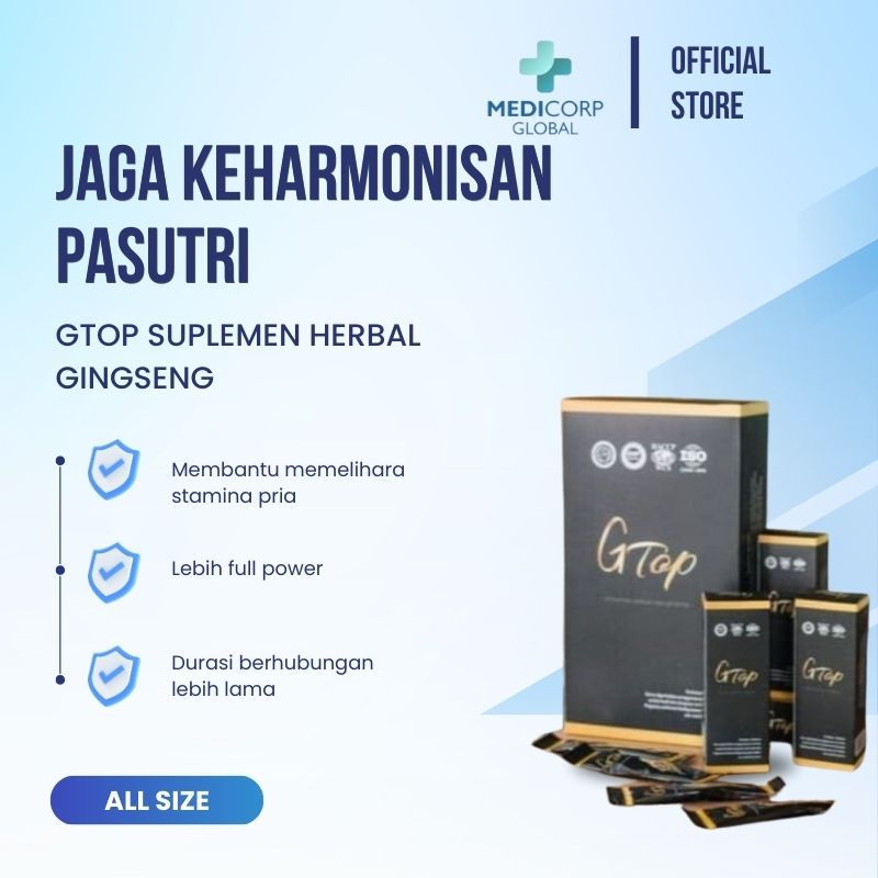 Jual [MEDICORP] GTOP suplemen herbal gingseng 1 box 4 sachet | Shopee ...