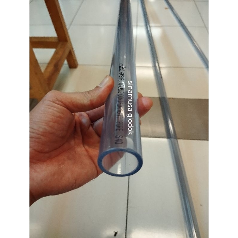 Jual Pipa PVC Bening Transparan 1 1/4 " inchi Sch 40 | Shopee Indonesia