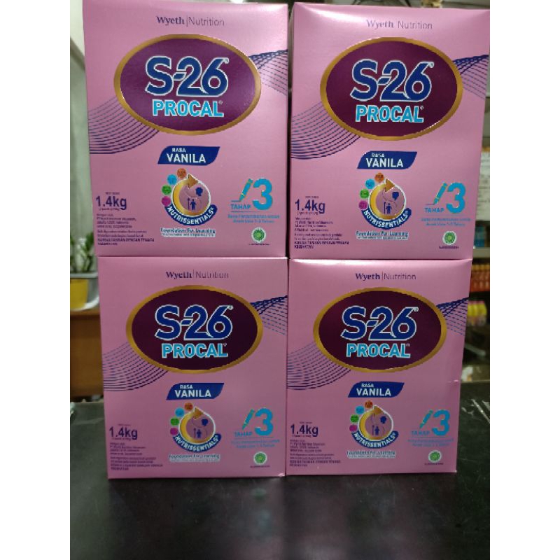 Jual S-26 PROCAL BOX TAHAP 3 - 1400g SUSU PERTUMBUHAN UNTUK ANAK USIA 1 ...