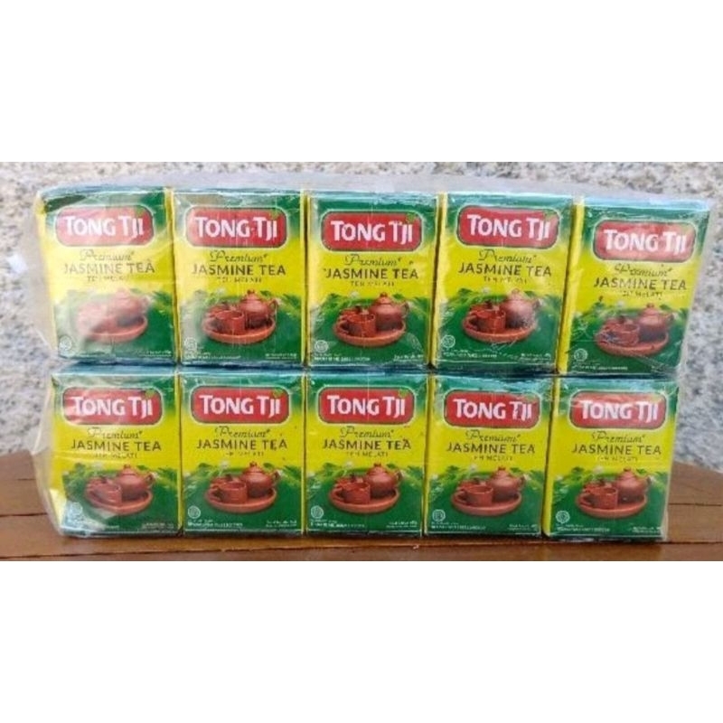 Jual TEH TONG TJI PREMIUM JASMINE TEA 1 SLOP (40gr x 10pcs) | Shopee ...