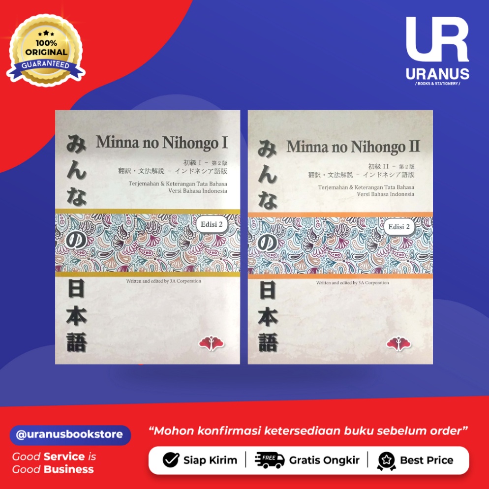 Jual KODE H6J5 Bundle Minna No Nihongo 12 Edisi 2 Terjemahan ORIGINAL ...