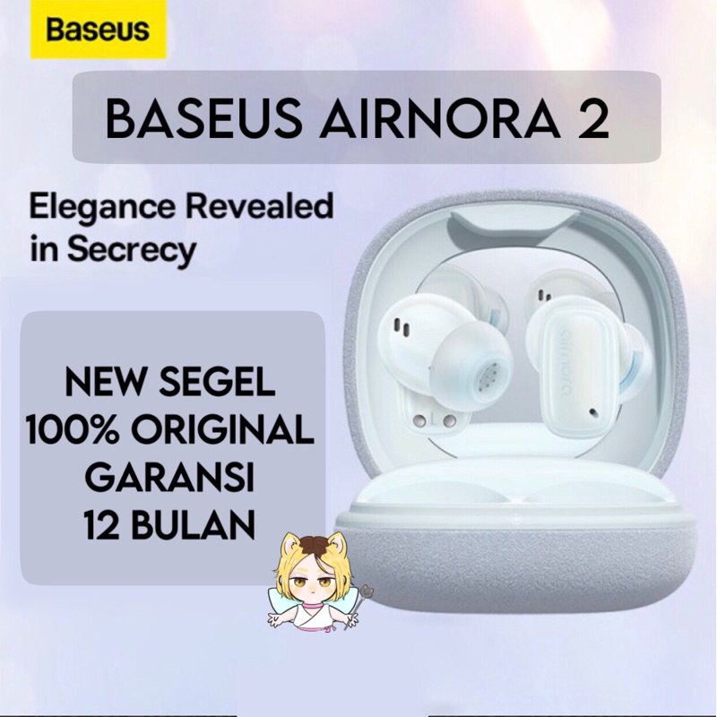 Jual [NEW SEGEL ORI 100%] Baseus AirNora 2 True Wireless Bluetooth Earphone Earbuds TWS ANC ...