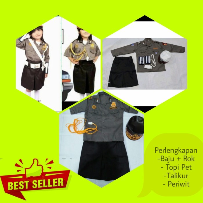 Jual baju seragam 1 set profesi polisi dinas baju polisi sabhara 1 set ...