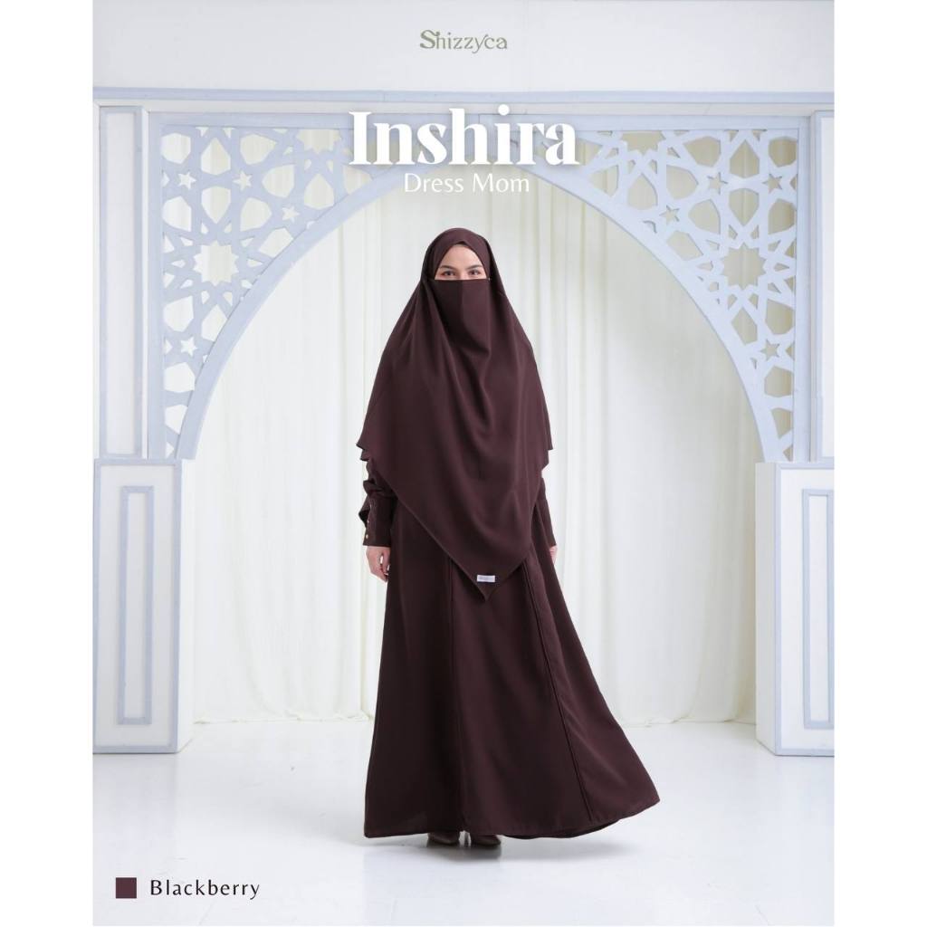 Jual Inshira Dress Mom kancing emas | Abaya simple Sarimbit Keluarga ...