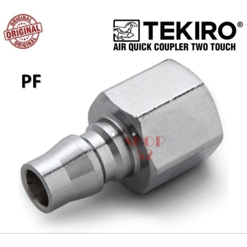 Jual Tekiro Air Quick Coupler Two Touch Kopler Angin Plug PF Connector ...