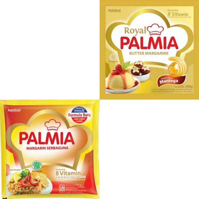 Jual PALMIA MARGARINE/MENTEGA SERBAGUNA & ROYAL BUTTER 200G | Shopee ...