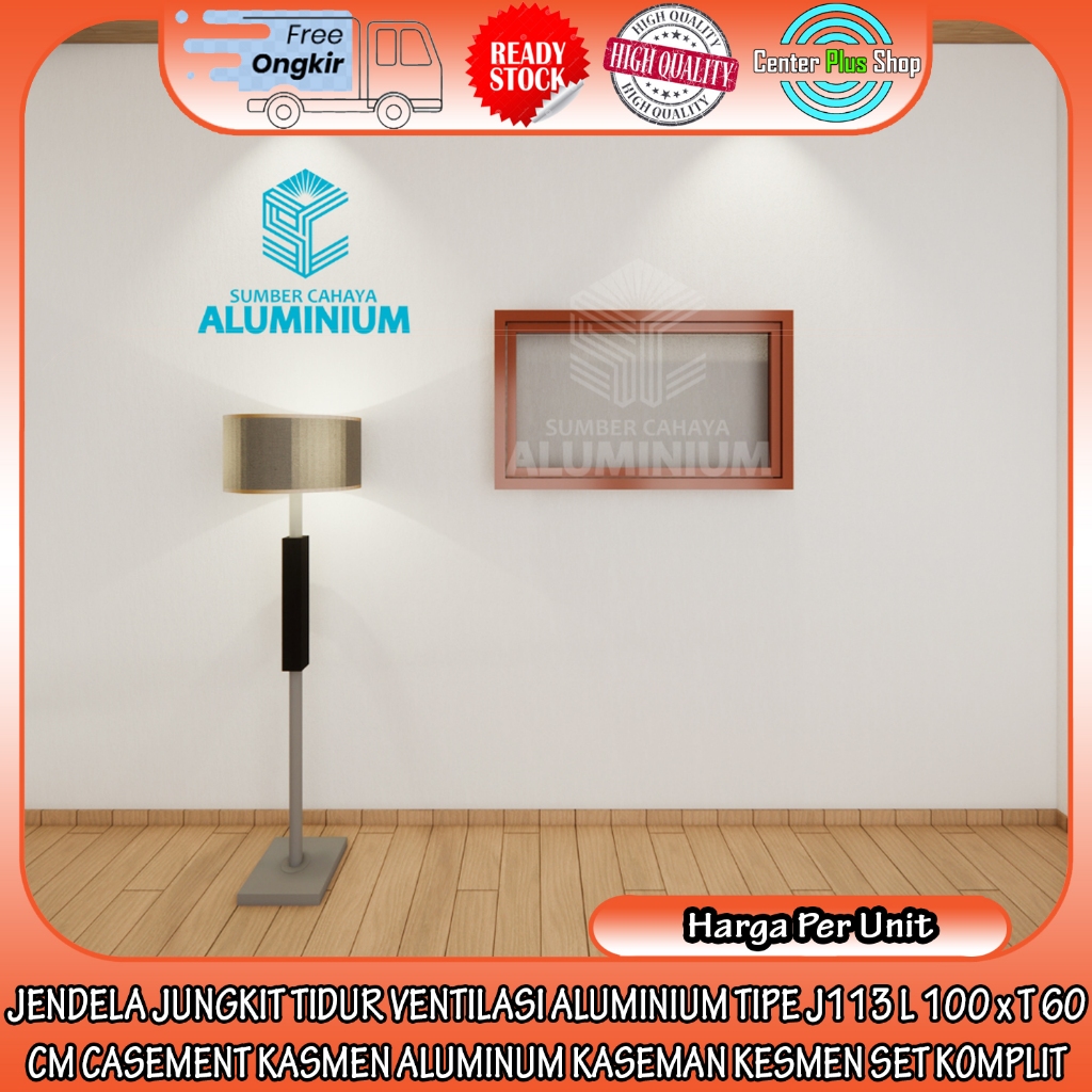 Jual [KARGO] JENDELA J113 UKURAN L 100 x T 60 JENDELE TIDUR VENTILASI FENTILASI KAMAR MANDI ...