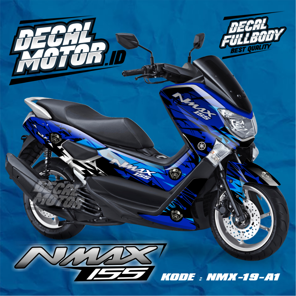 Jual STICKER FULL BODY NMAX 150 155 - DECAL NMAX FULL BLOK- NMX ...