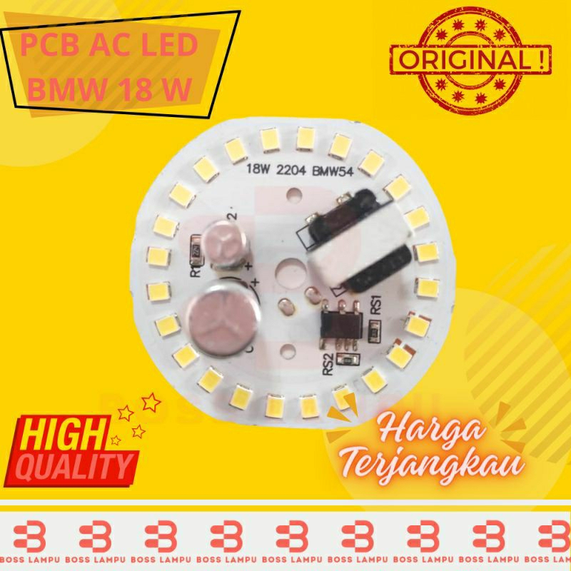 Jual BMW Mesin PCB AC LED 18 Watt Tanpa Driver Kualitas Bagus nyala ...