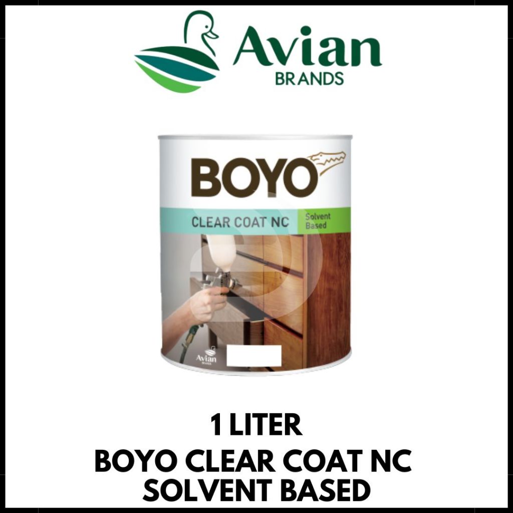 Jual Boyo Clear Coat NC Solvent Based 1Liter | Shopee Indonesia