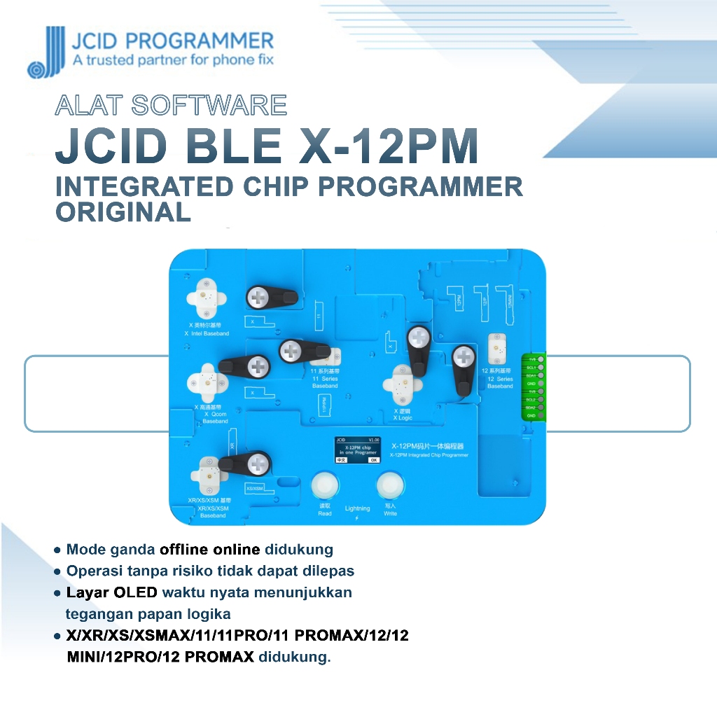 Jual ALAT SOFTWARE JCID BLE X-12PM INTEGRATED CHIP PROGRAMMER ORIGINAL ...