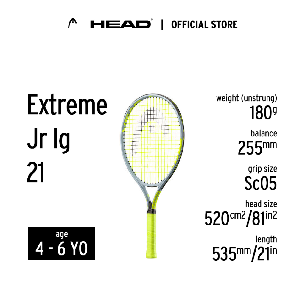 Jual HEAD Racket Extreme Junior 21 - Raket Tennis Junior | Shopee Indonesia