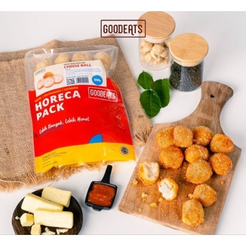 Jual Good Eats Horeka Bakso Ikan Isi Keju / Cheese Fish Ball | Berat Bersih 500gr | Shopee Indonesia