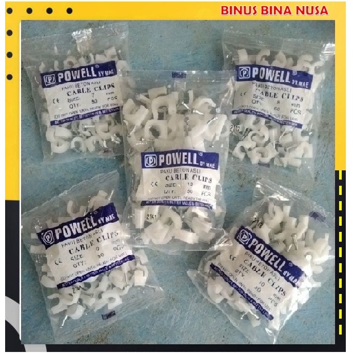 Jual Paku Klem Sadel Beton Kabel Powell 6mm 7mm 8mm 9mm 10mm 12mm MM ...