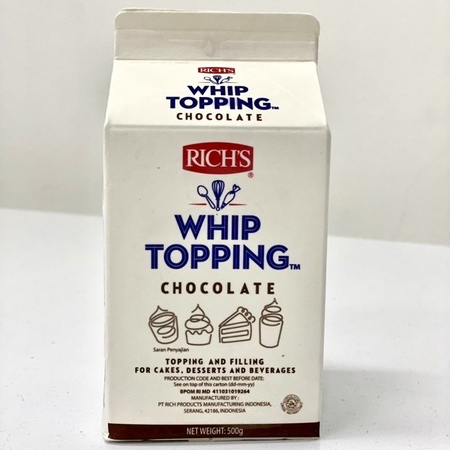 Jual RICH Whipping Cream Topping CHOCOLATE 500gr | Shopee Indonesia