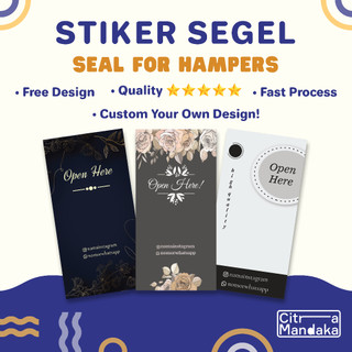 Jual Cetak Stiker Segel Box Packaging Hampers Custom | Label Box ...
