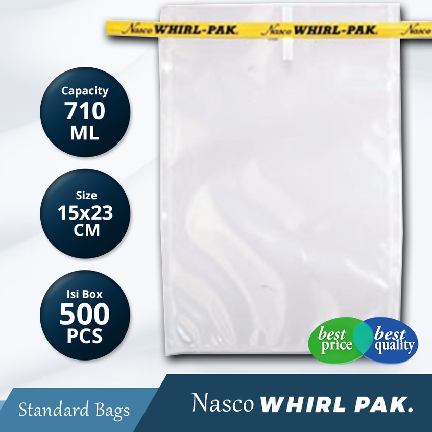 Jual Nasco B01020-Whirl-Pak® Standard Bags - 24 oz. (710 ml) - Box of ...