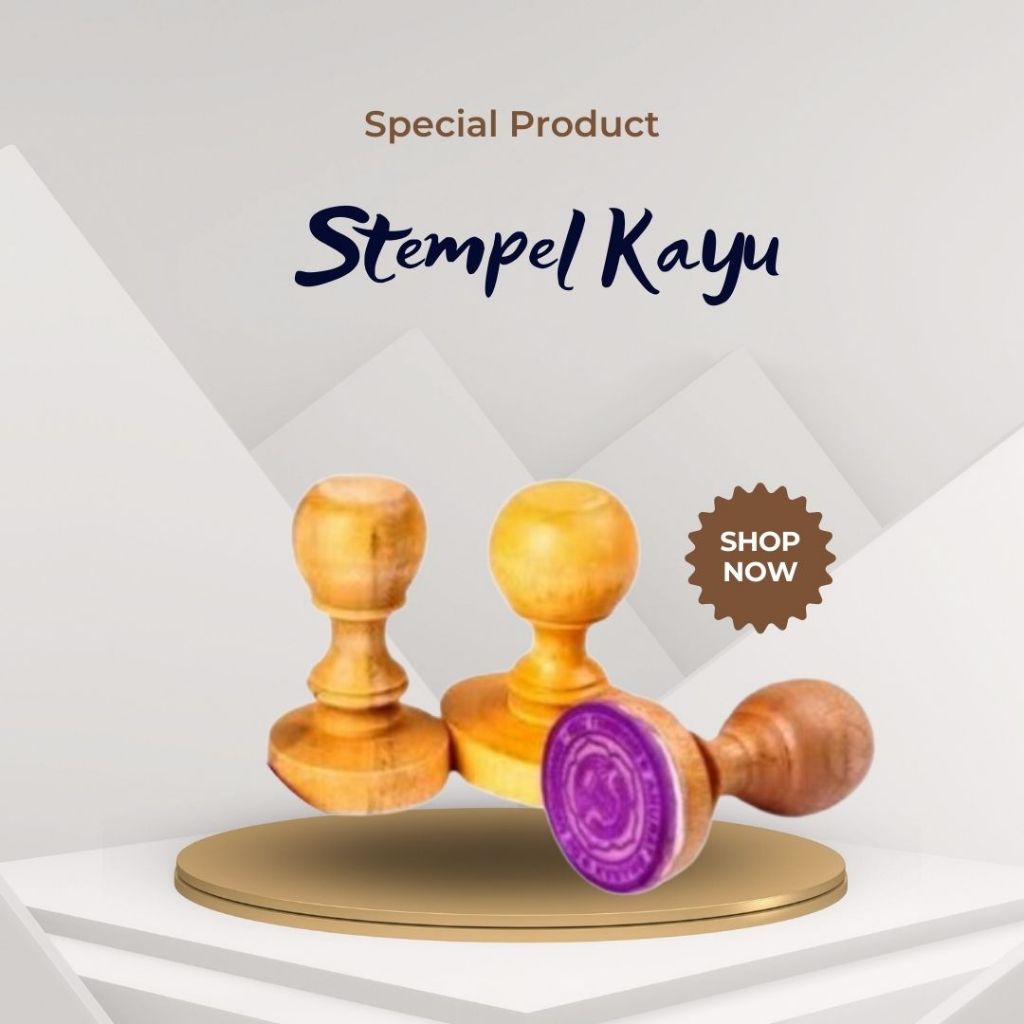 Jual Stempel Kayu Ukuran Sedang/Standar | Shopee Indonesia