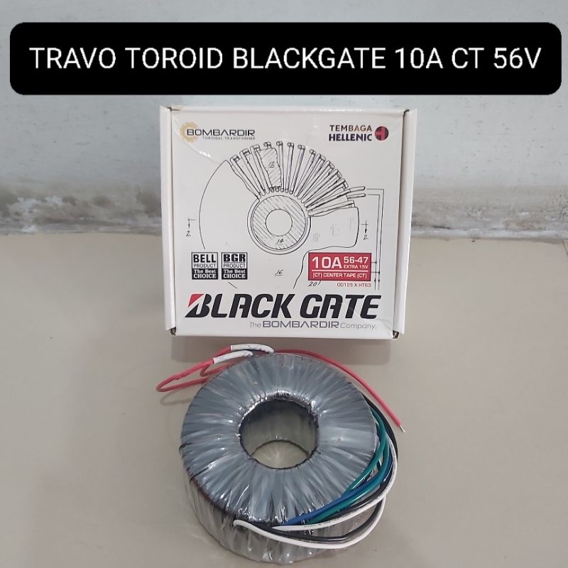 Jual BLACKGATE Travo Toroid 10A CT 56V 47V Toroida Trafo Donat BGR BELL ...