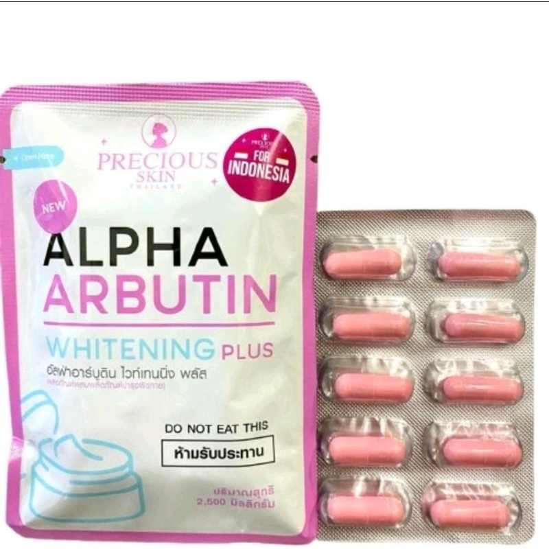 Jual PRECIOUS SKIN ALPHA ARBUTIN KAPSUL POWDER WHITENING COLLAGEN BUBUK | Shopee Indonesia