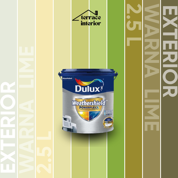 Jual Cat Tembok Dulux Weathershield Powerflex Exterior 2 5l Lime Gloss