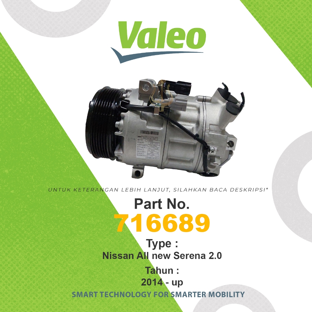 Jual COMPRESSOR COMPRESOR KOMPRESOR NISSAN ALL NEW SERENA VALEO ORIGINAL | Shopee Indonesia
