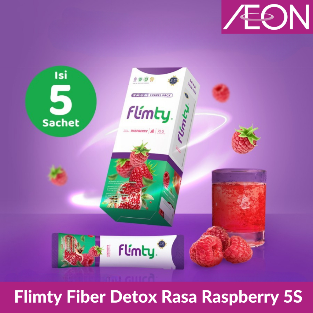 Jual Flimty Fiber - Raspberry Travel Pack 15Gr 5 sachet | Shopee Indonesia