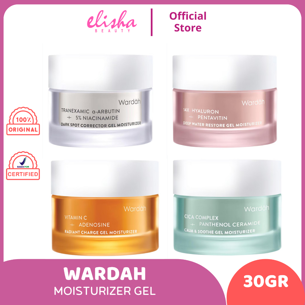 Jual WARDAH MOISTURIZER GEL SERIES TERBARU 30GR | Shopee Indonesia