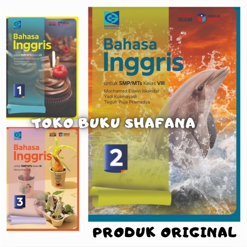 Jual Buku Bahasa Inggris SMP Kelas 7 8 9 / 1 2 3 Grafindo Kurikulum Merdeka Original | Shopee ...