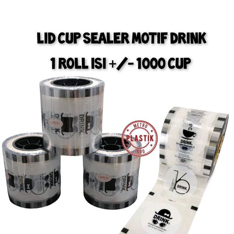 Jual Plastik Lid Cup Sealer Motif Drink Kartun Buah Polos Summer Party ...