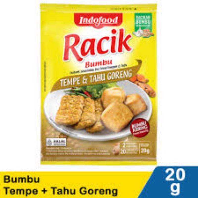 Jual bumbu Racik instan tahu & tempe goreng indofood 20gr | Shopee ...