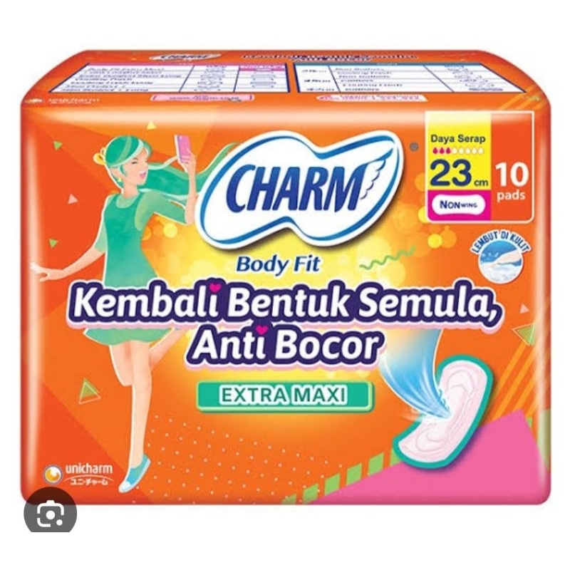 Jual PEMBALUT CHARM EXTRA MAXI ISI 10 | Shopee Indonesia