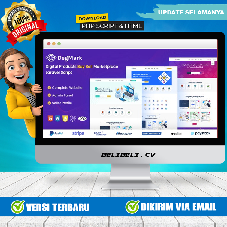 Jual Source Code Laravel - DegMark - Digital Products Buy Sell ...