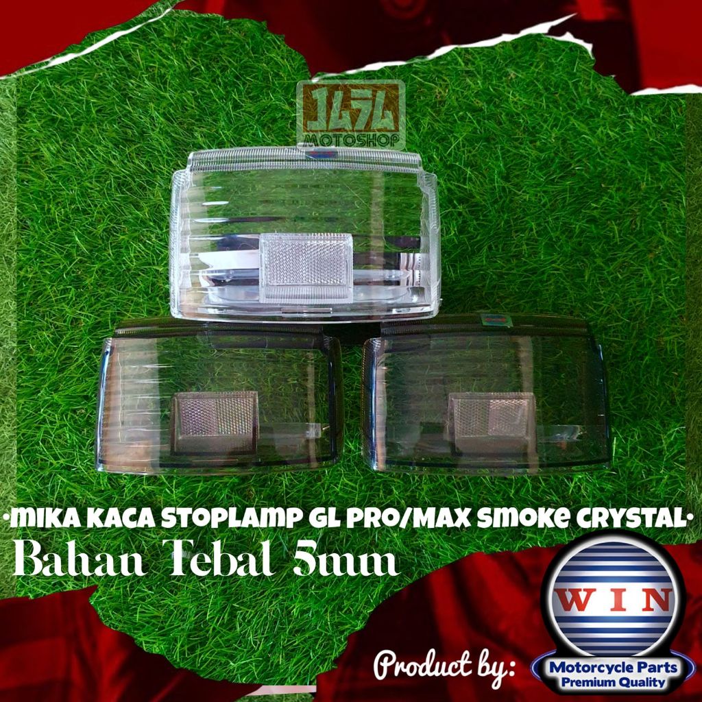 Jual MIKA KACA LAMPU STOPLAMP GL PRO/MAX SMOKE HITAM CRYSTAL | Shopee ...