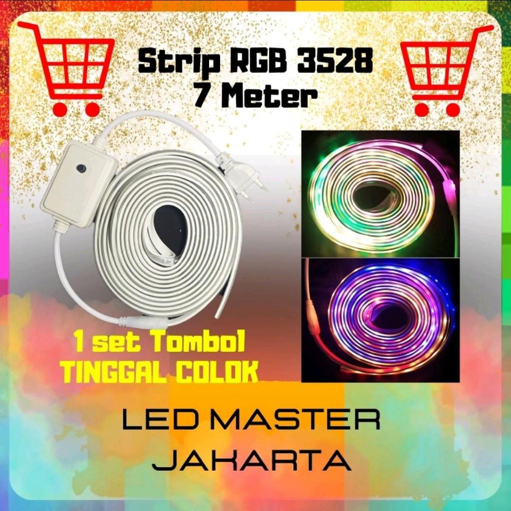 Jual Lampu LED STRIP SELANG 2835 7 Meter/220V OUTDOOR RGB/LED strip warna-warni | Shopee Indonesia