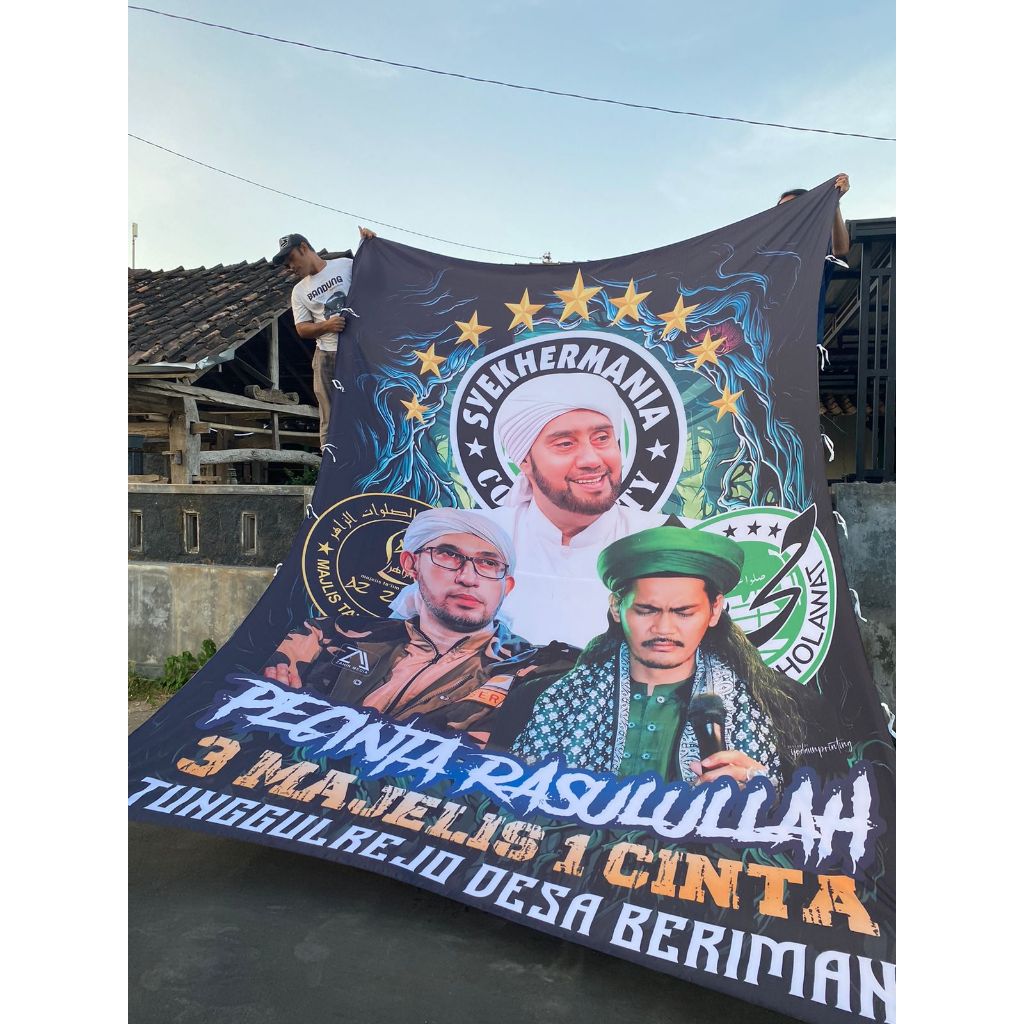 Jual Bendera Printing 4 x 3 Meter kain tetron coated | Shopee Indonesia