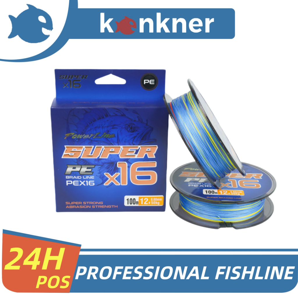 Jual Kenkner Senar Pancing Kuat x16 Stands Braided Helai Tali Pancing ...