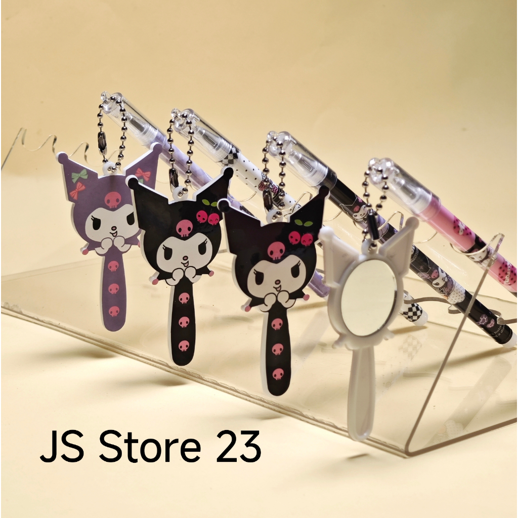 Jual Pulpen Pen Fancy Kuromi Dengan Gantungan Cermin / Bullpoint Bolpen ...