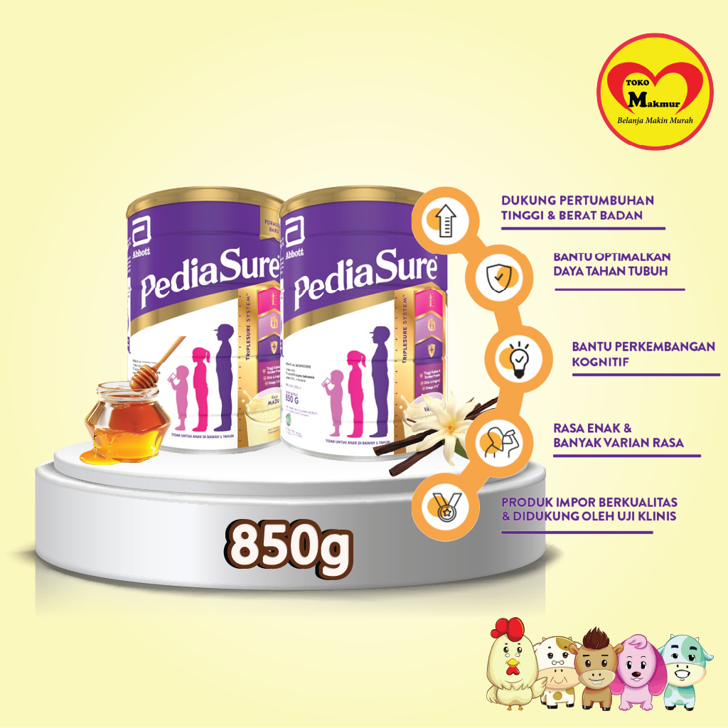 Jual Pediasure Triplesure Vanila / Madu 850gr ( Khusus Grab / Gojek Surabaya) / Toko Makmur ...