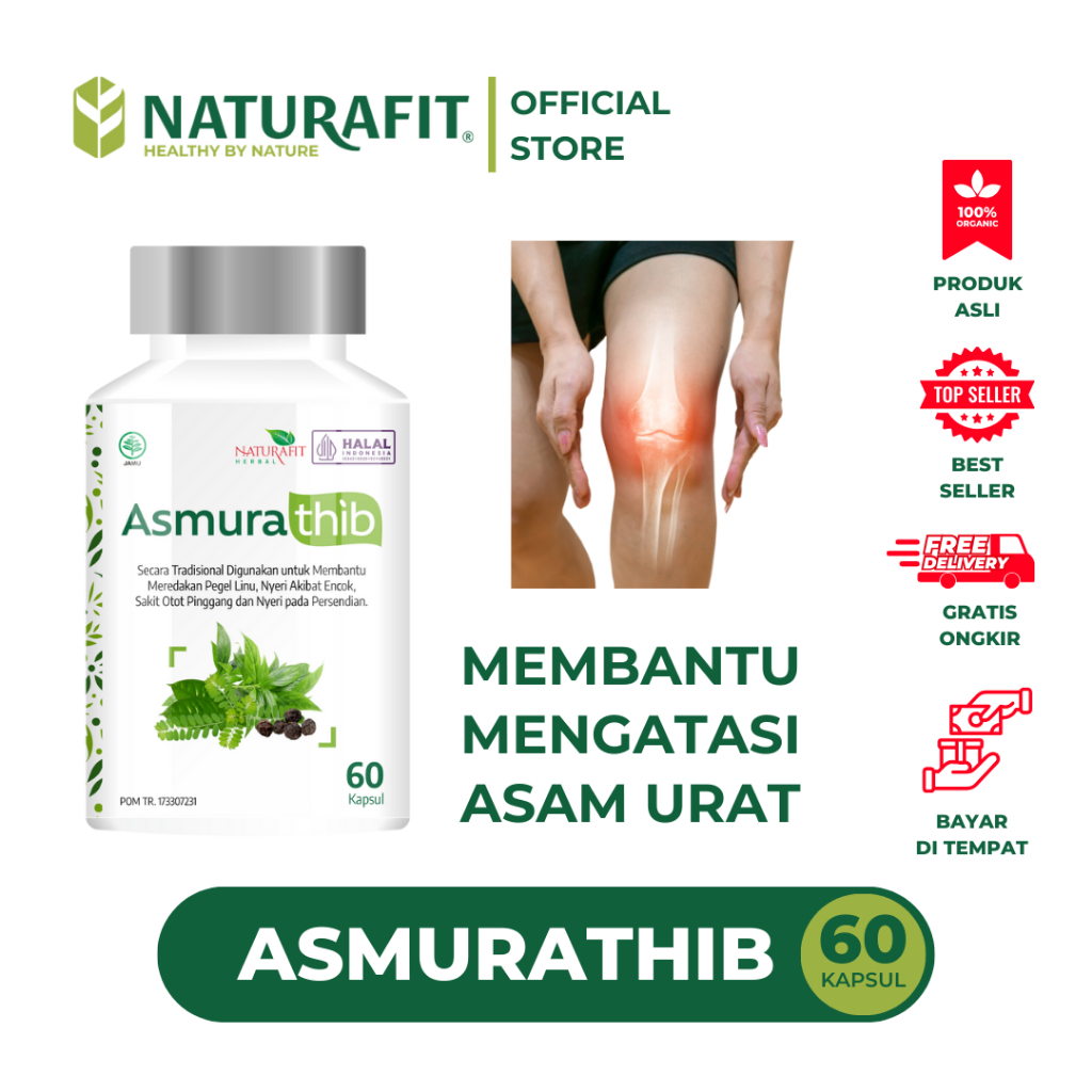 Jual NATURAFIT Asmurathib - Obat Herbal Sendi Untuk Asam Urat, Nyeri ...
