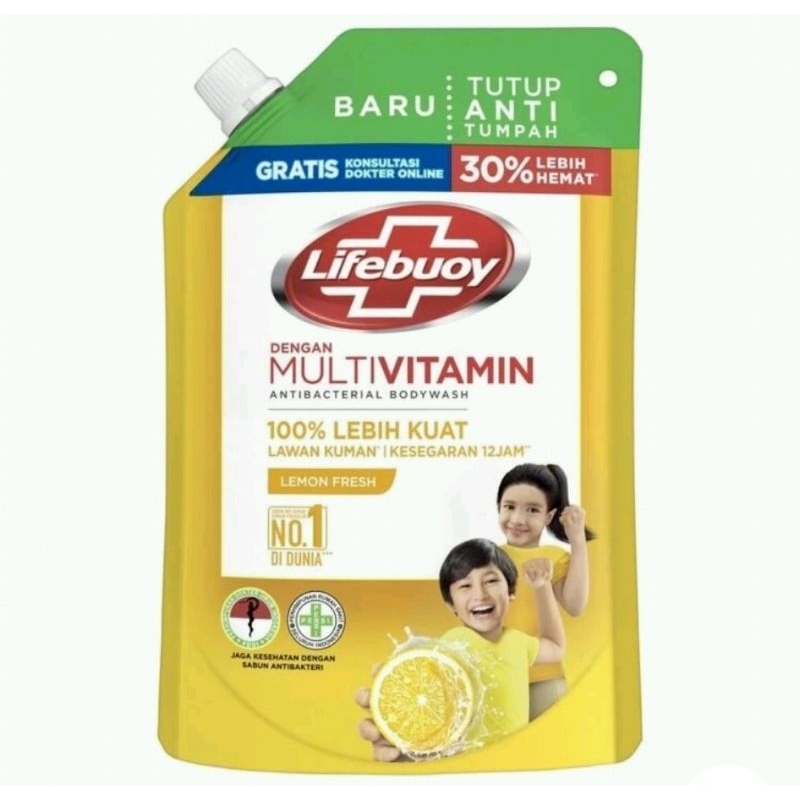 Jual 825ml Sabun Cair Lifebuoy Lemon Fresh Kuning Antibacterial ...