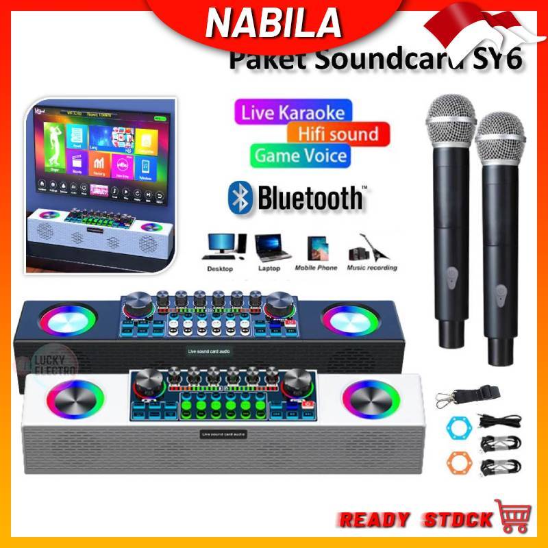 Jual [NABILA COD] Live Sound Card SY6 Soundcard all-in-one Bluetooth ...