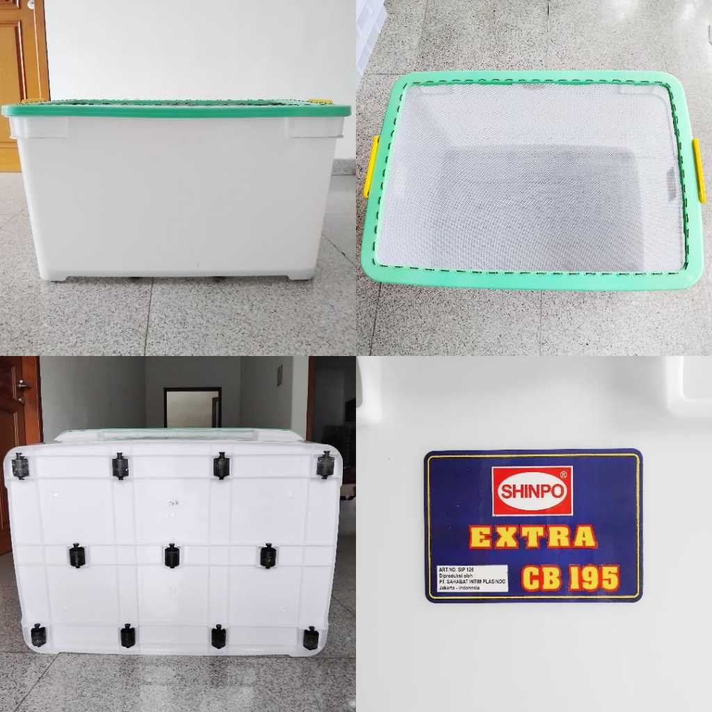 Jual Kandang hewan custom Container Shinpo Extra CB 195 Liter SIP 126 ...